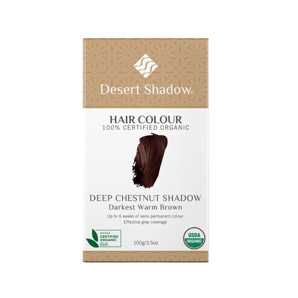 Desert Shadow Deep Chestnut Shadow 100g – Certified Organic Hair Colour