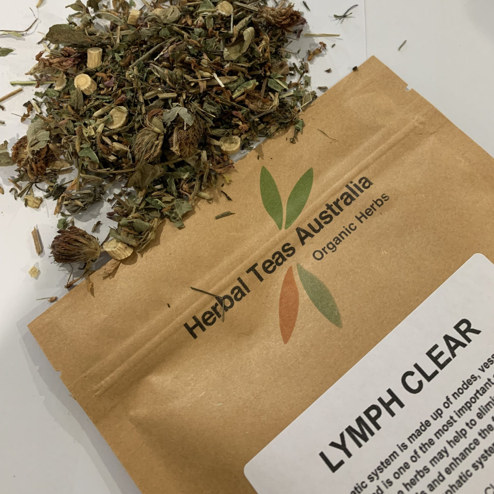 Herbal Teas Australia Lymph Clear Tea 50g | Organic Cleavers Blend