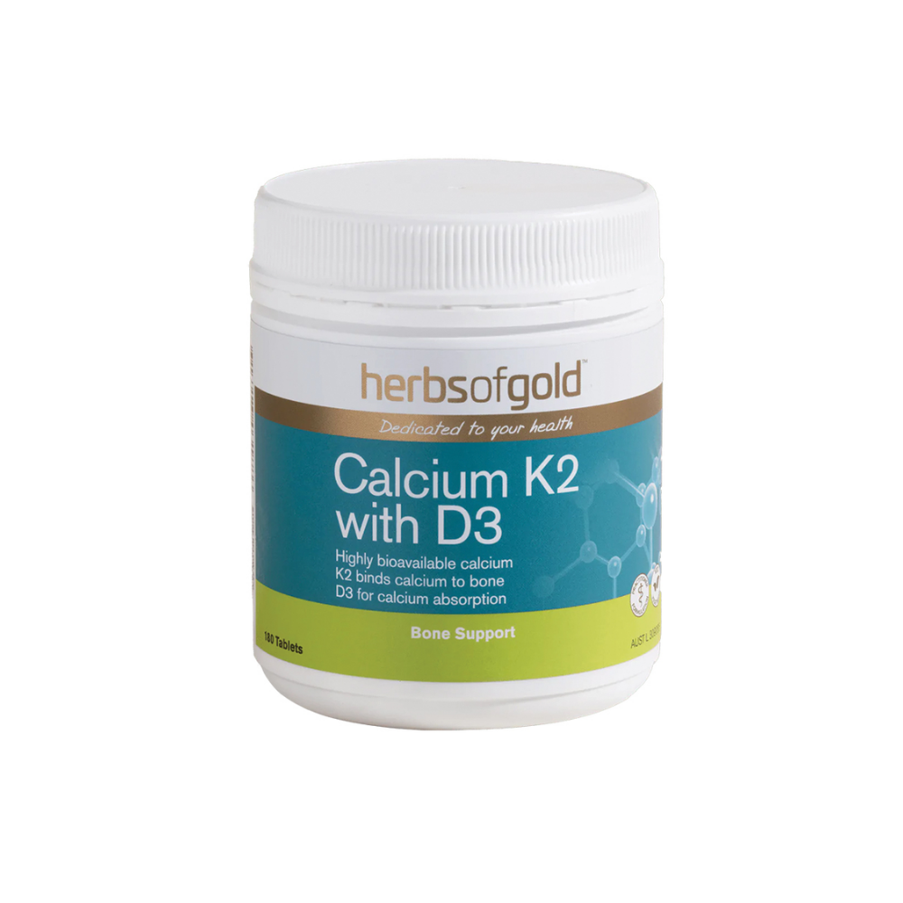 Herbs of Gold Calcium K2 with D3 | Bone & Teeth Support