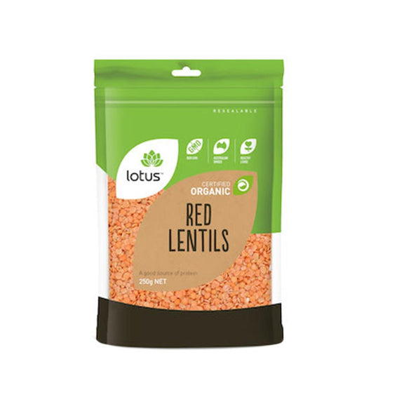 Lotus Lentils Red Split Organic 250g – Eco Traders Australia