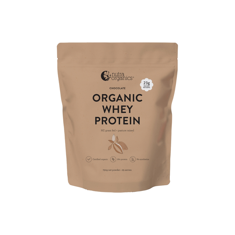 Nutra Organics Organic Whey Protein 750g | NZ Grass Fed